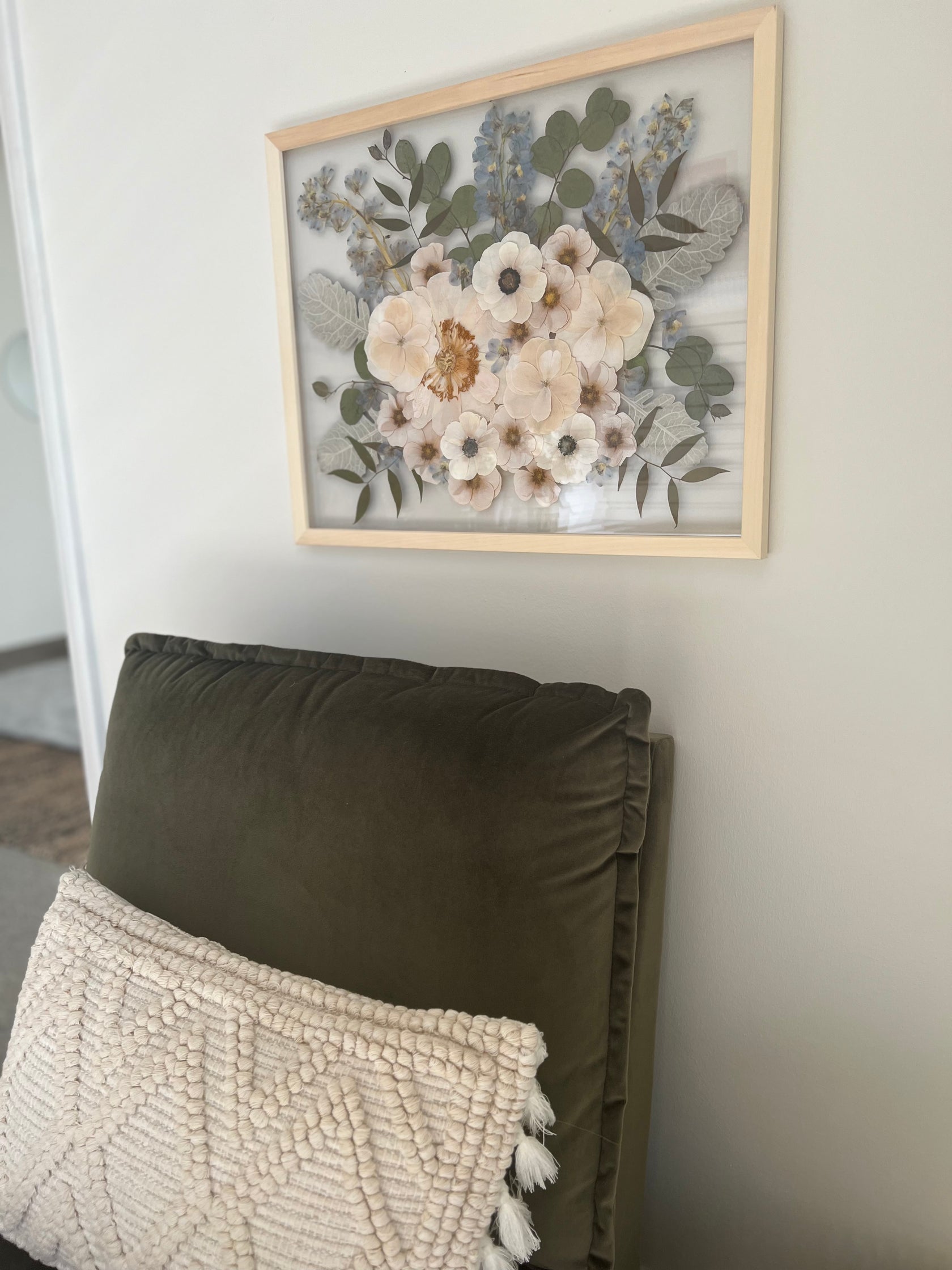 Pressed Wedding Bouquet Art - Keep Your Wedding Bouquet Forever – A Home in Bloom